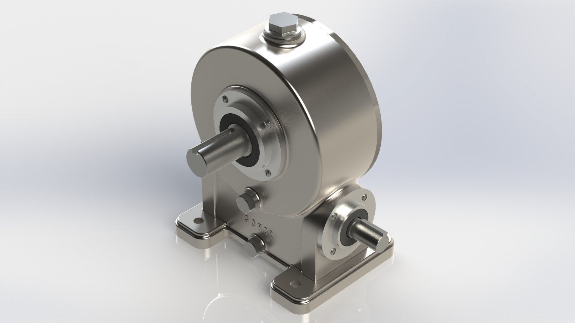 Reducer 2 stainless steel gearbox 3D model | CGTrader