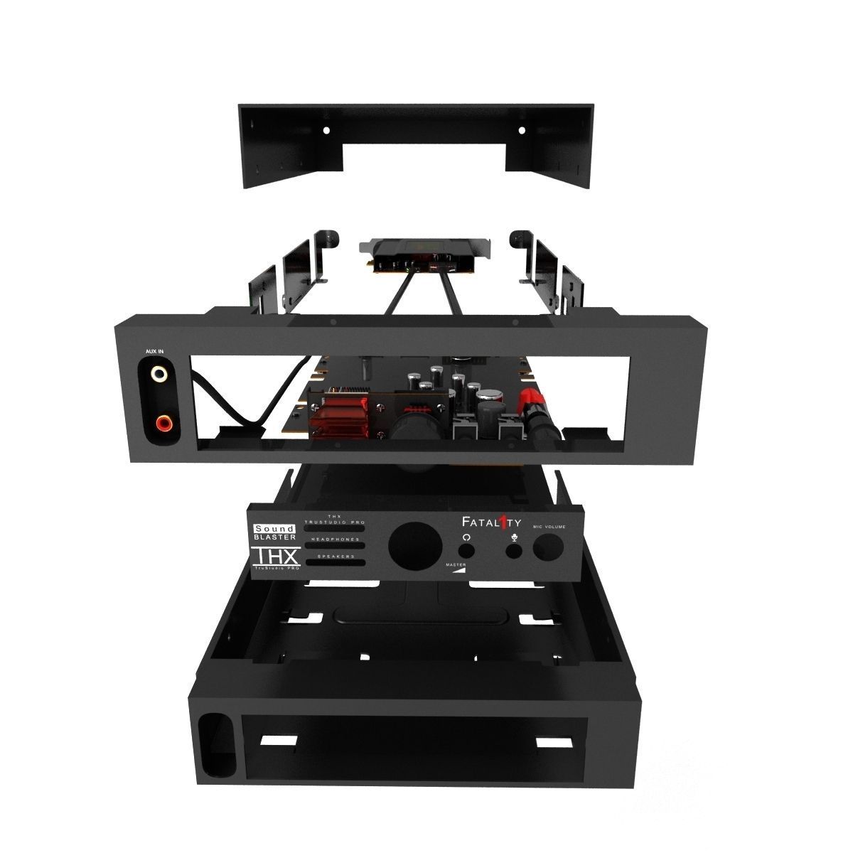 Sound Blaster Recon3DFatPro2 free 3D model | CGTrader