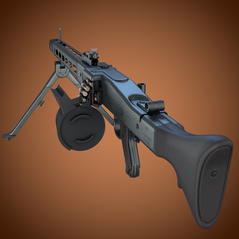MG3 machine gun 3D model | CGTrader