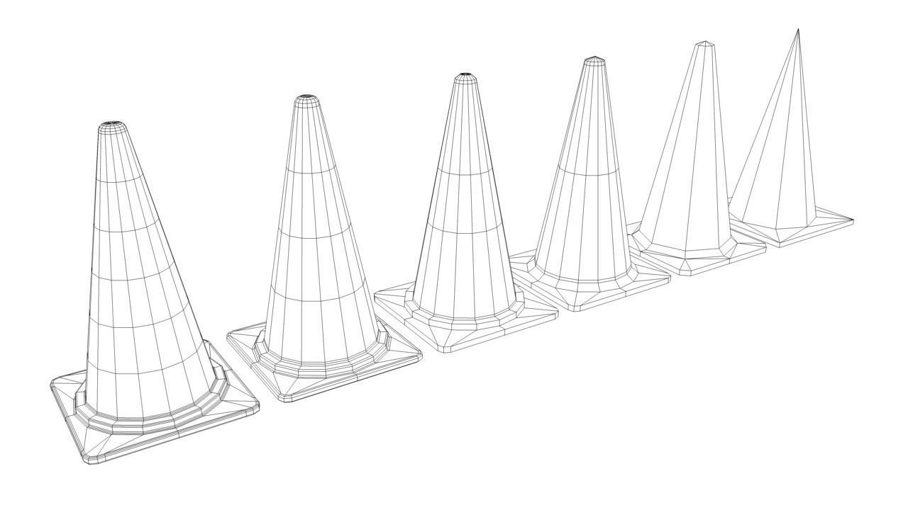 Street Cone Race free 3D model | CGTrader