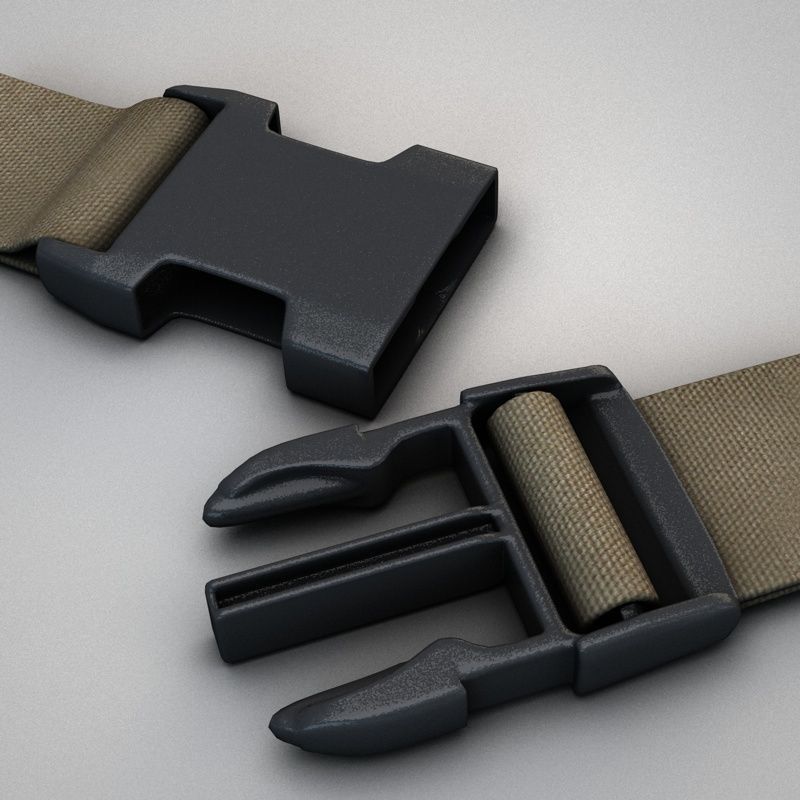 Plastic Buckles 3D model | CGTrader