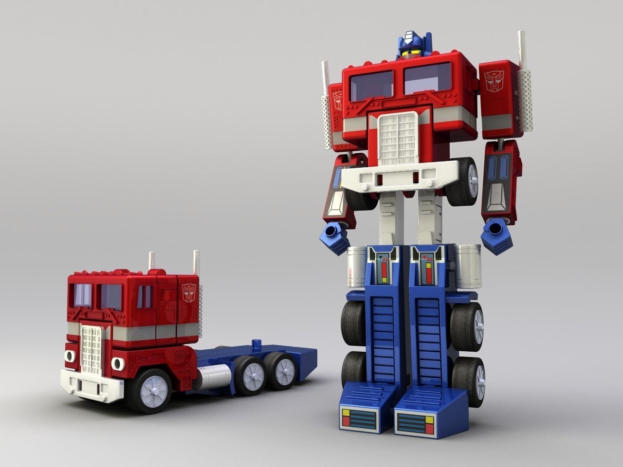 Optimus Prime - G1 toy free 3D model | CGTrader