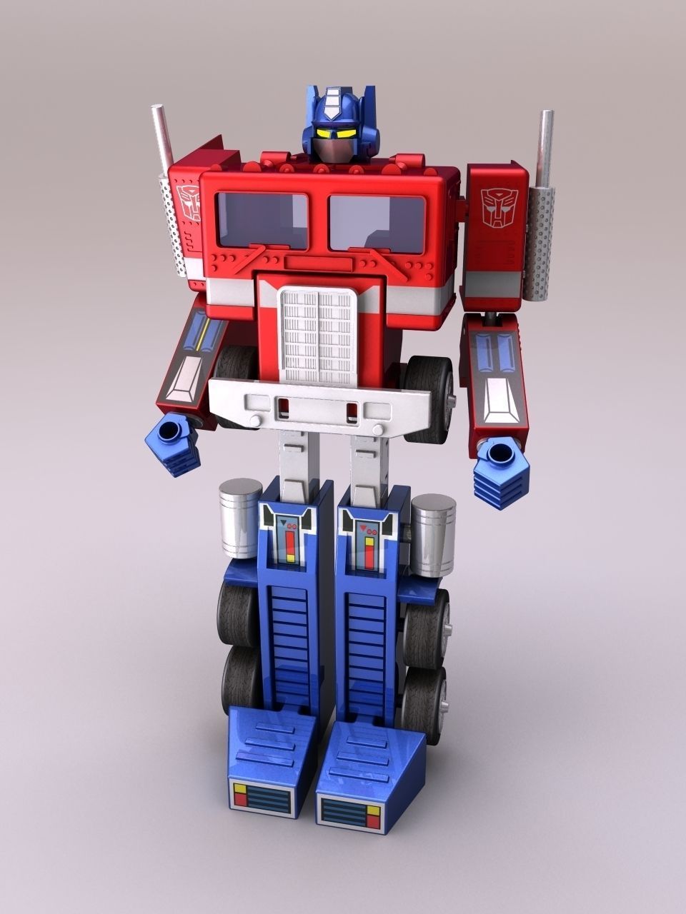 Optimus Prime - G1 toy free 3D model | CGTrader