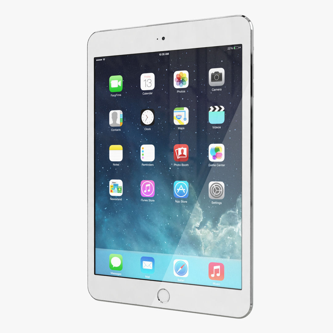 Apple iPad Mini 2 All Color 3D Model .max .obj - CGTrader.com