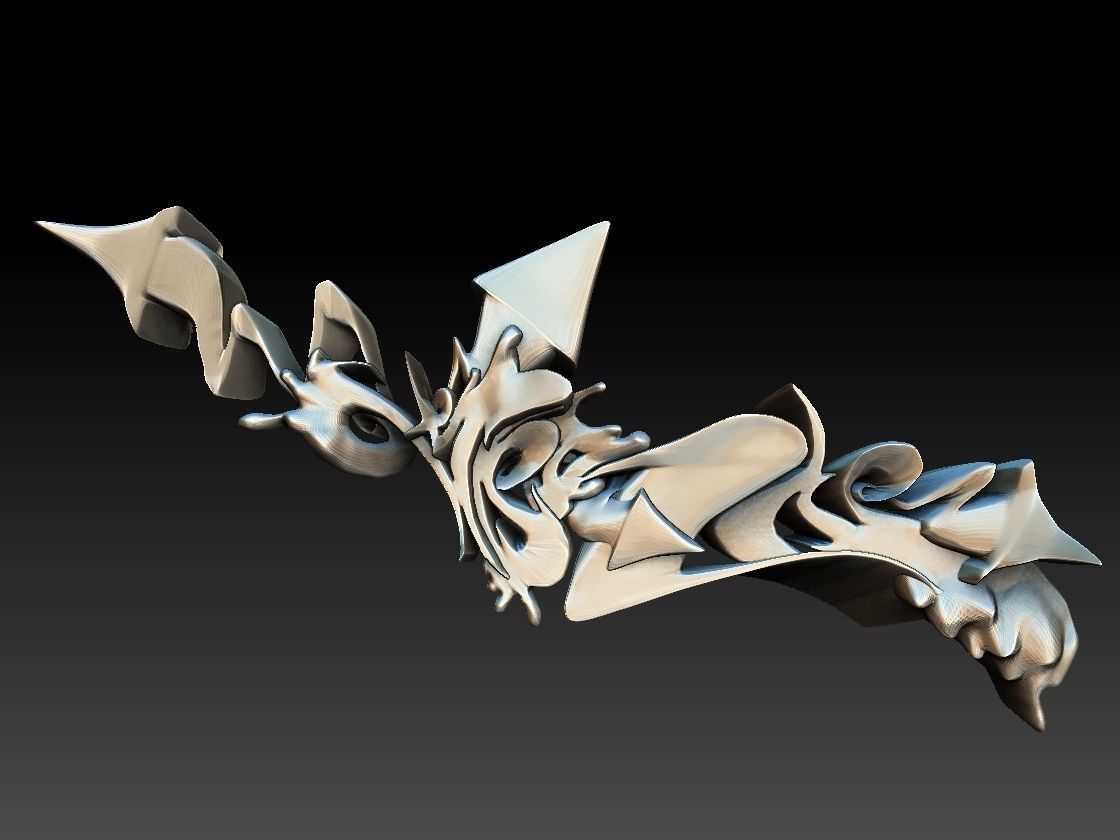 SORN Graffiti Sculpture 3D model 3D printable | CGTrader