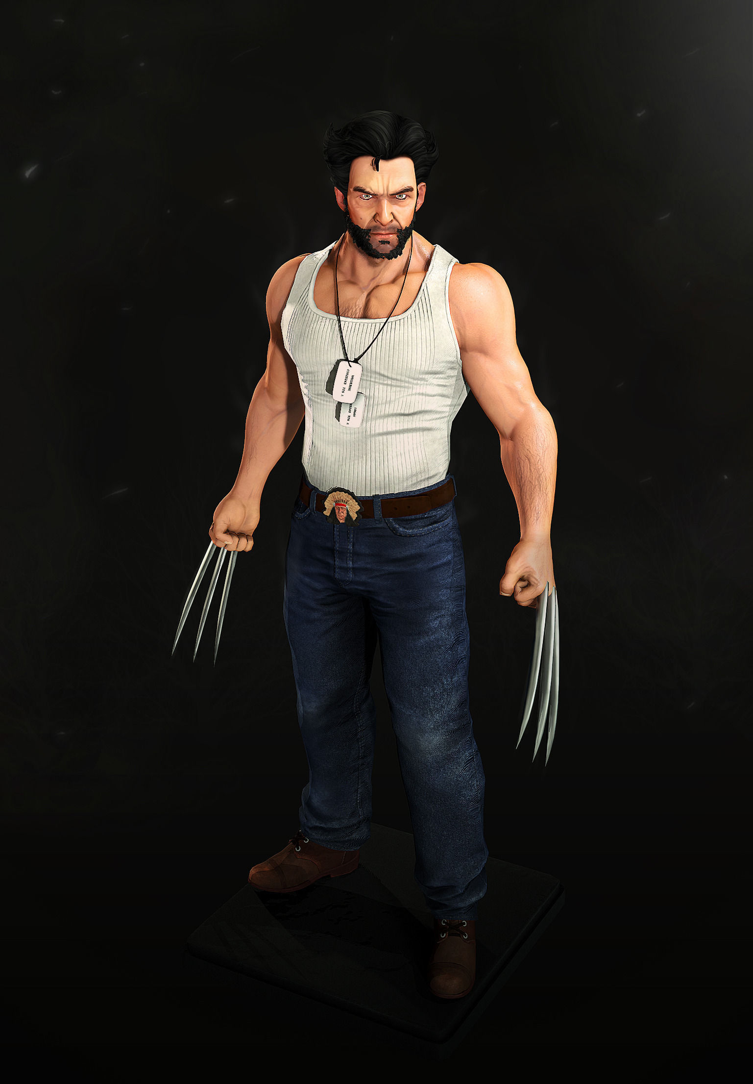 3D model wolverine VR / AR / low-poly | CGTrader
