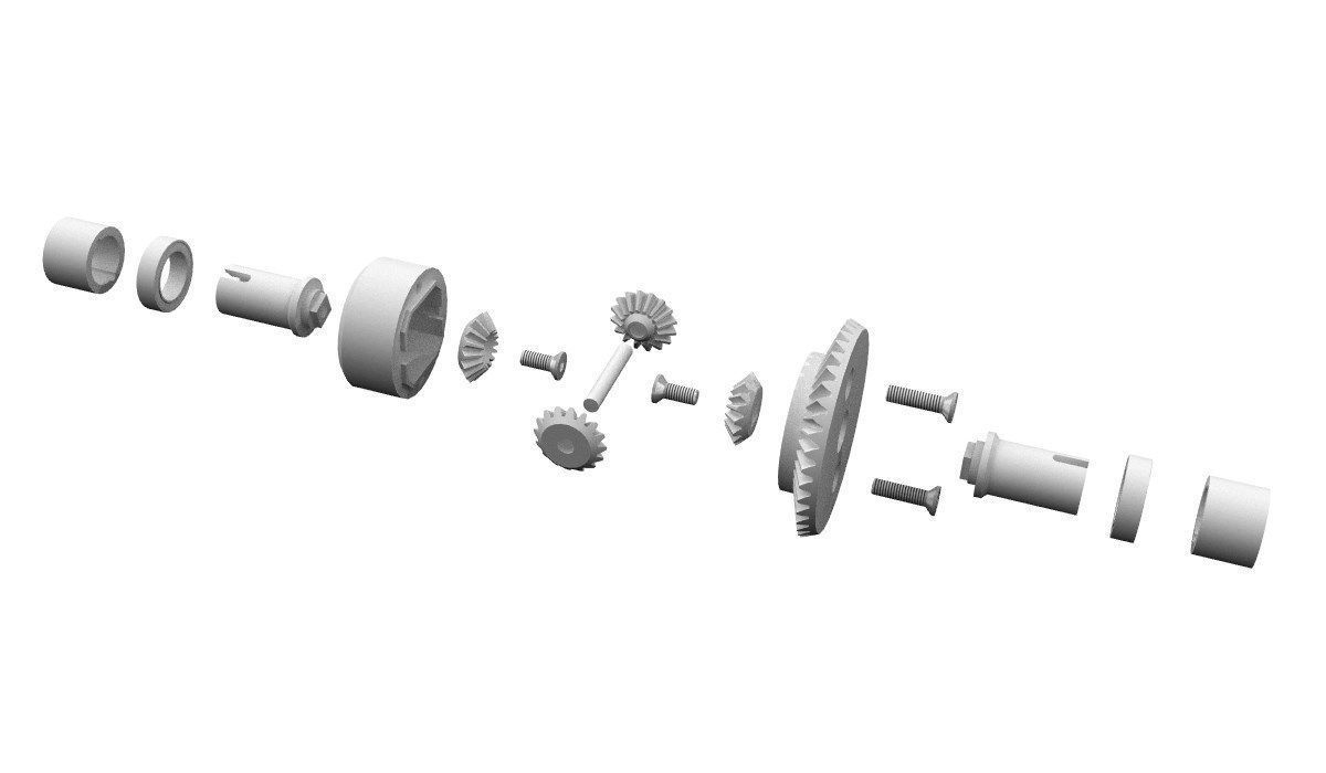 OpenRC 110 RC Differential 3D Printable free 3D model | CGTrader