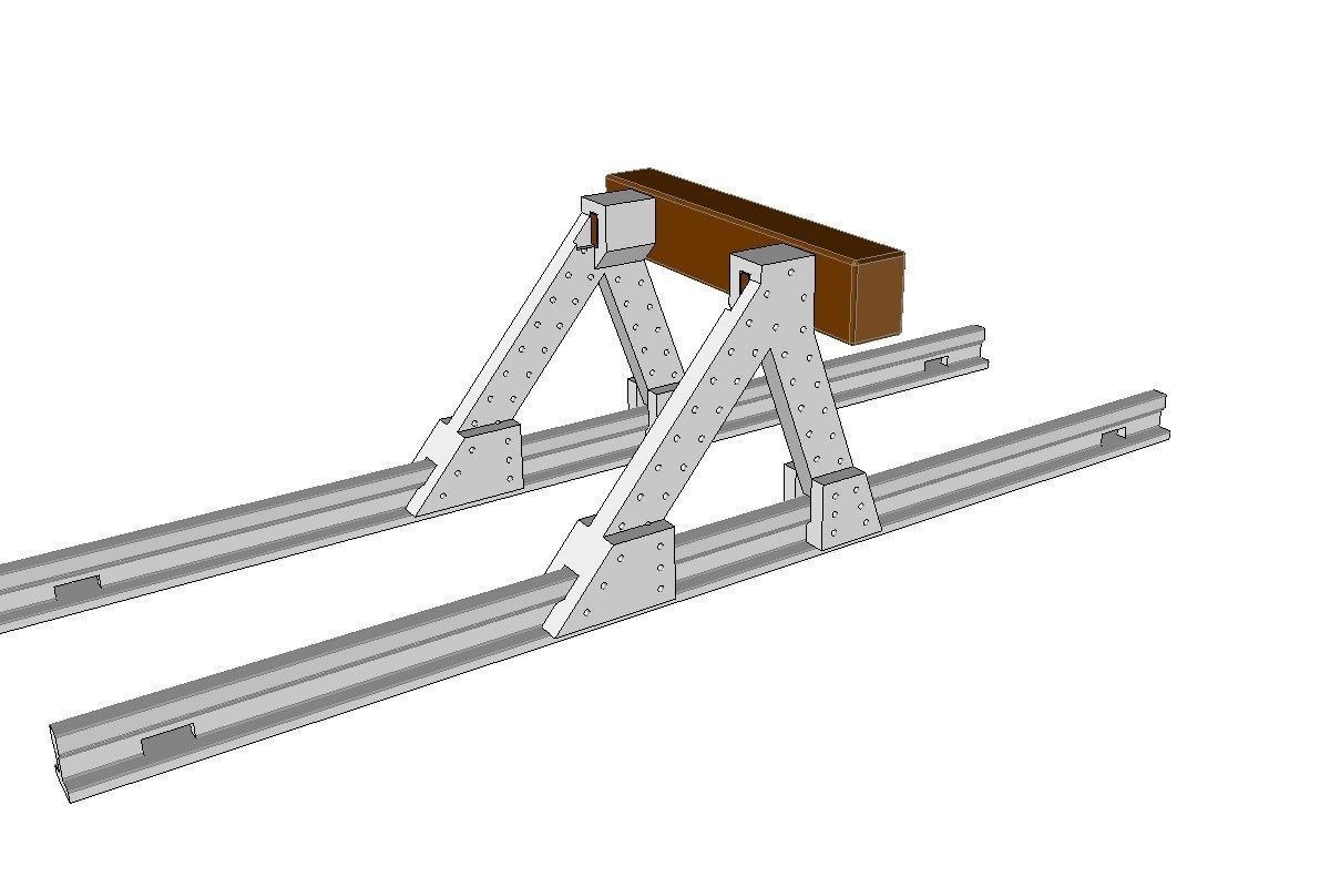 Model Railway Buffer Stop 132 OpenRailway free 3D Model .stl - CGTrader.com