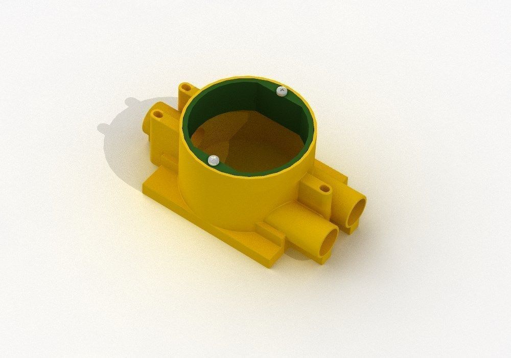 Simple electricity junction box free 3D model | CGTrader