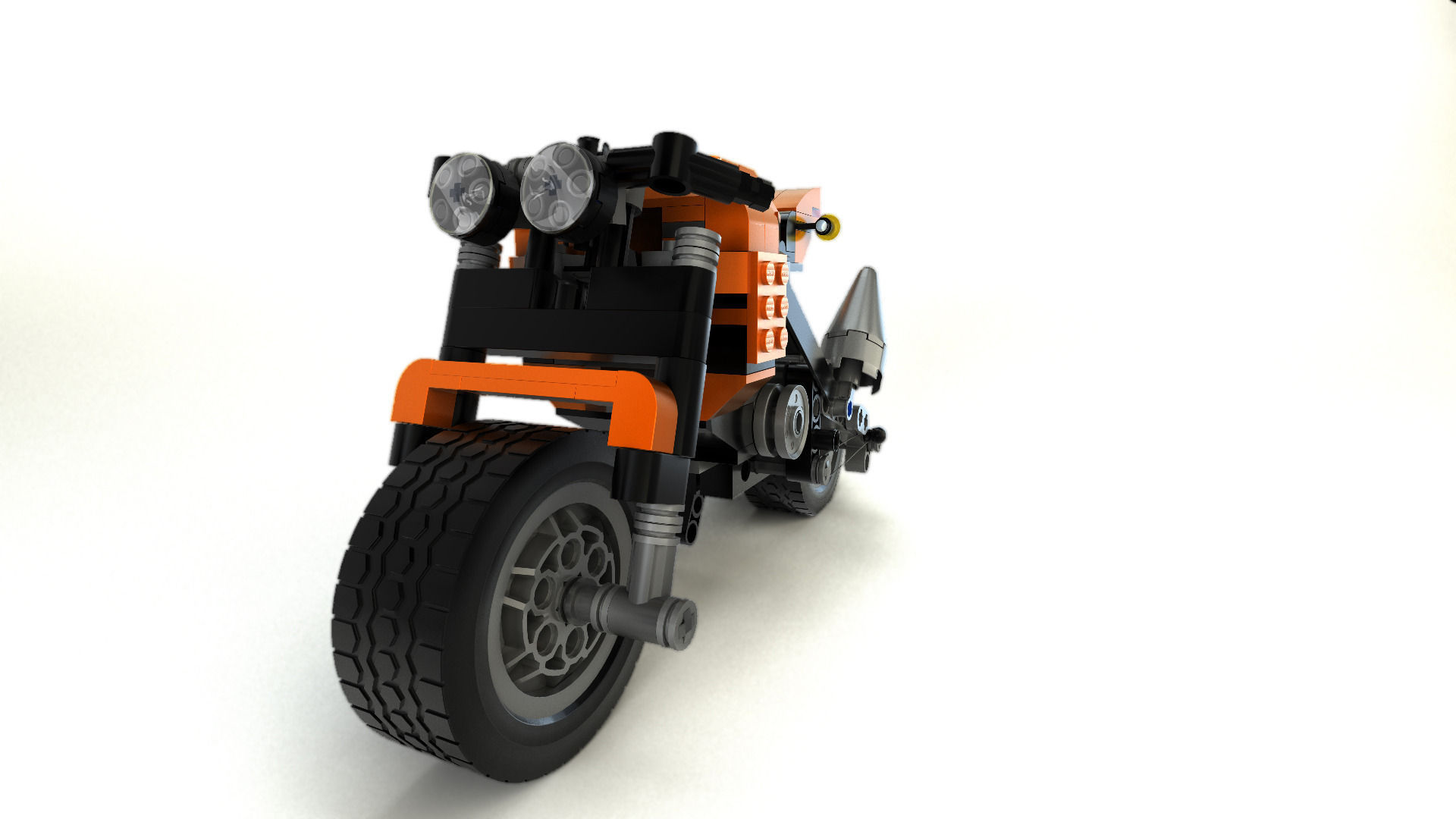 Lego motorcycle 3D Model OBJ FBX MA MB | CGTrader.com