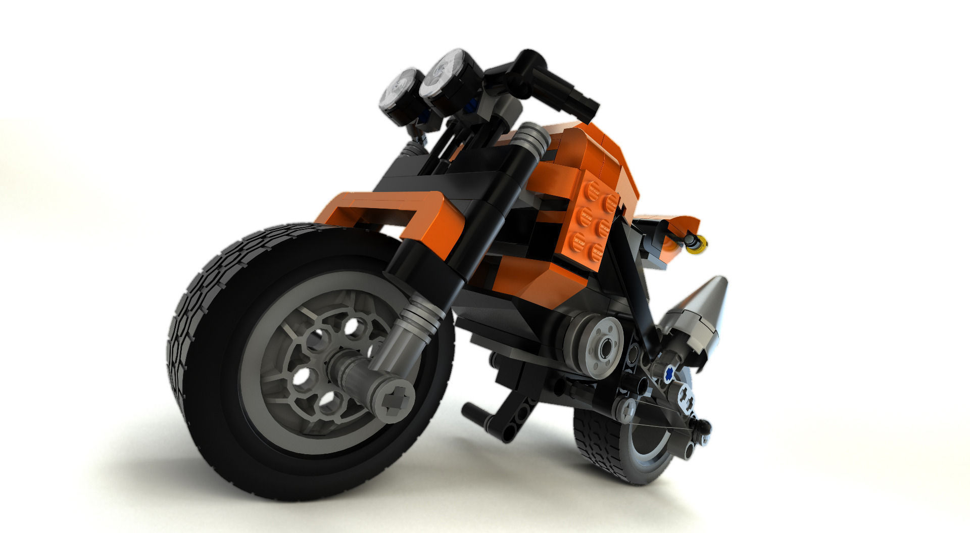 Lego motorcycle 3D Model OBJ FBX MA MB | CGTrader.com