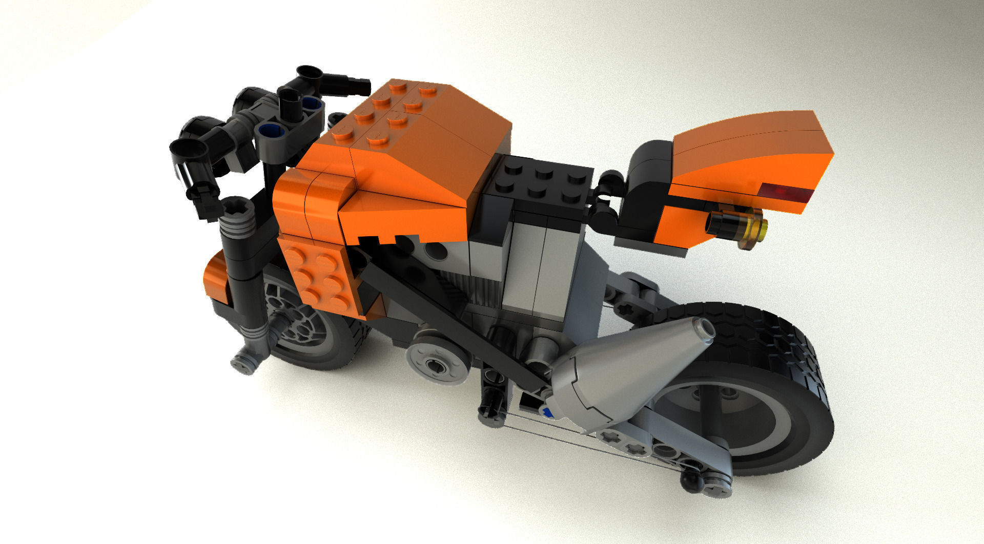 Lego motorcycle 3D Model OBJ FBX MA MB | CGTrader.com