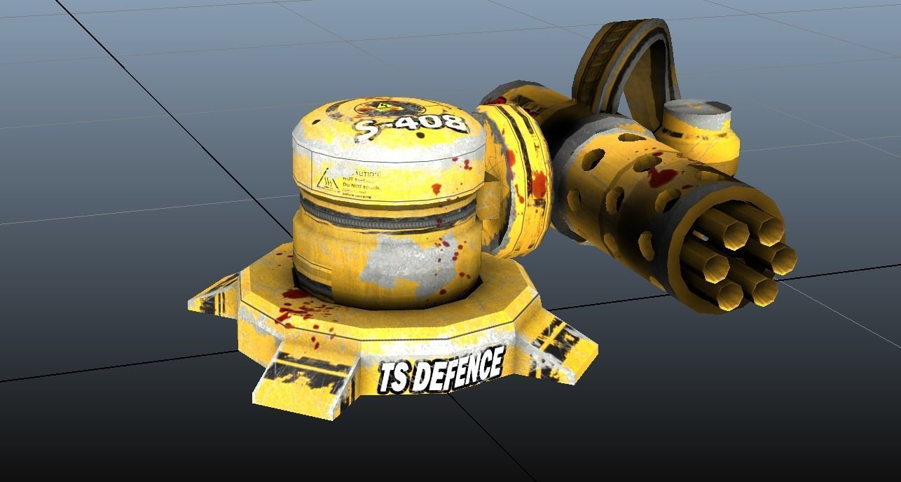 3D model Rocket Turrets VR / AR / low-poly animated | CGTrader