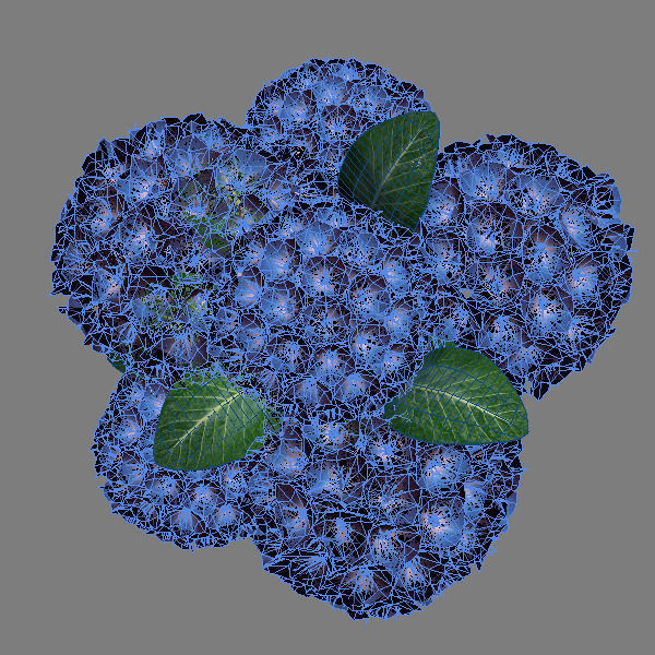Blue Plants in Pot 3D model | CGTrader