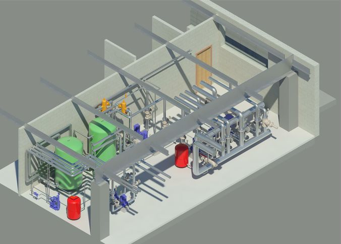 Cold Source of Airport Revit Model 3D Model .rvt - CGTrader.com