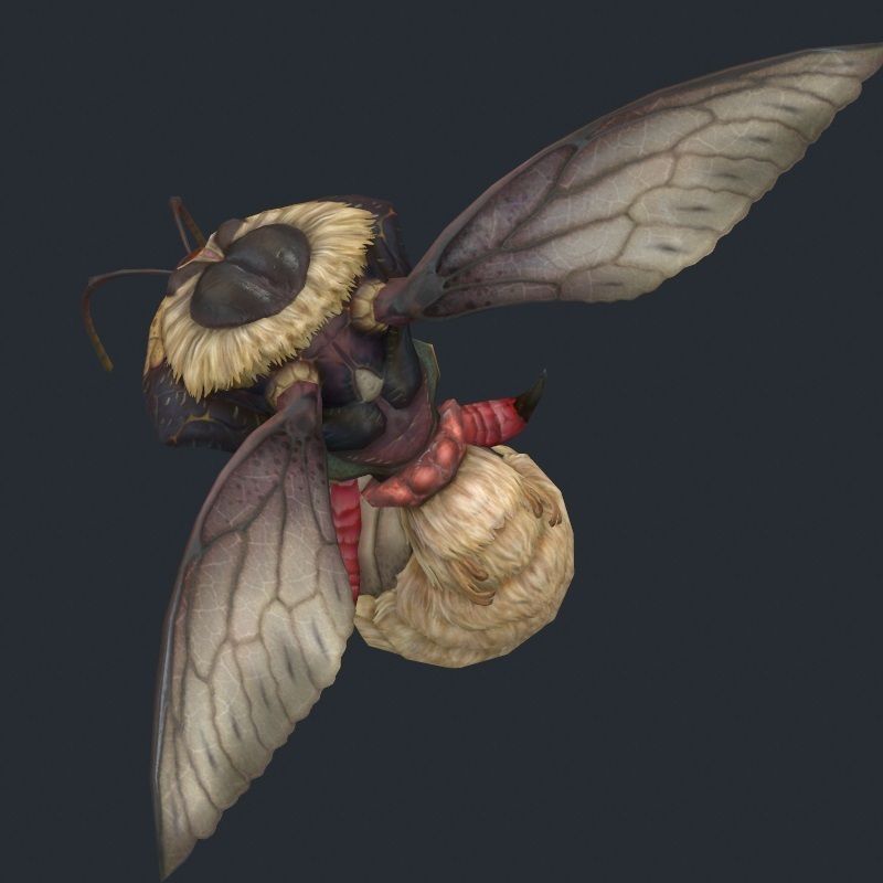 Bee Monster 2 3D Model Game ready .max .obj .fbx - CGTrader.com