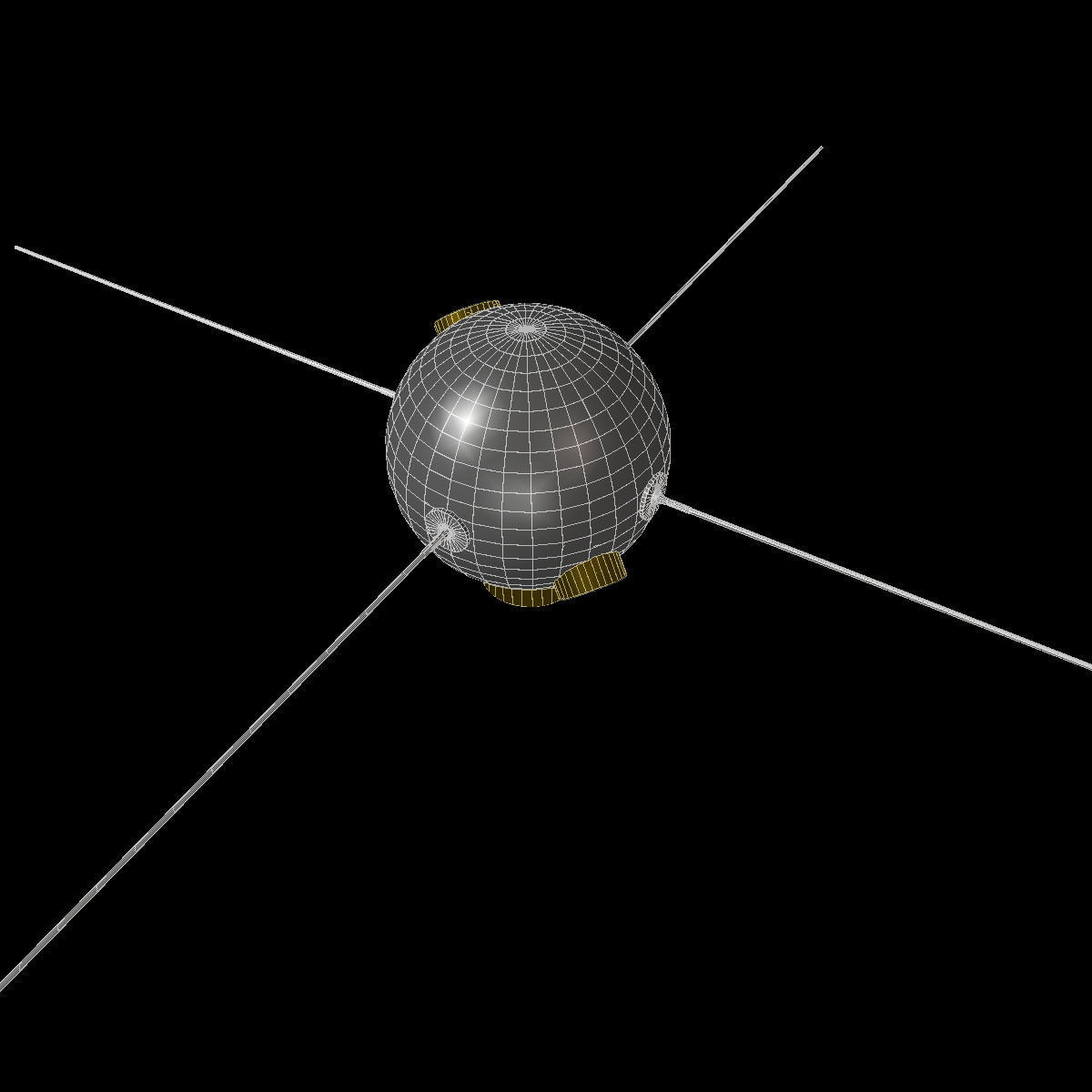 Vanguard II Satellite 3D model | CGTrader