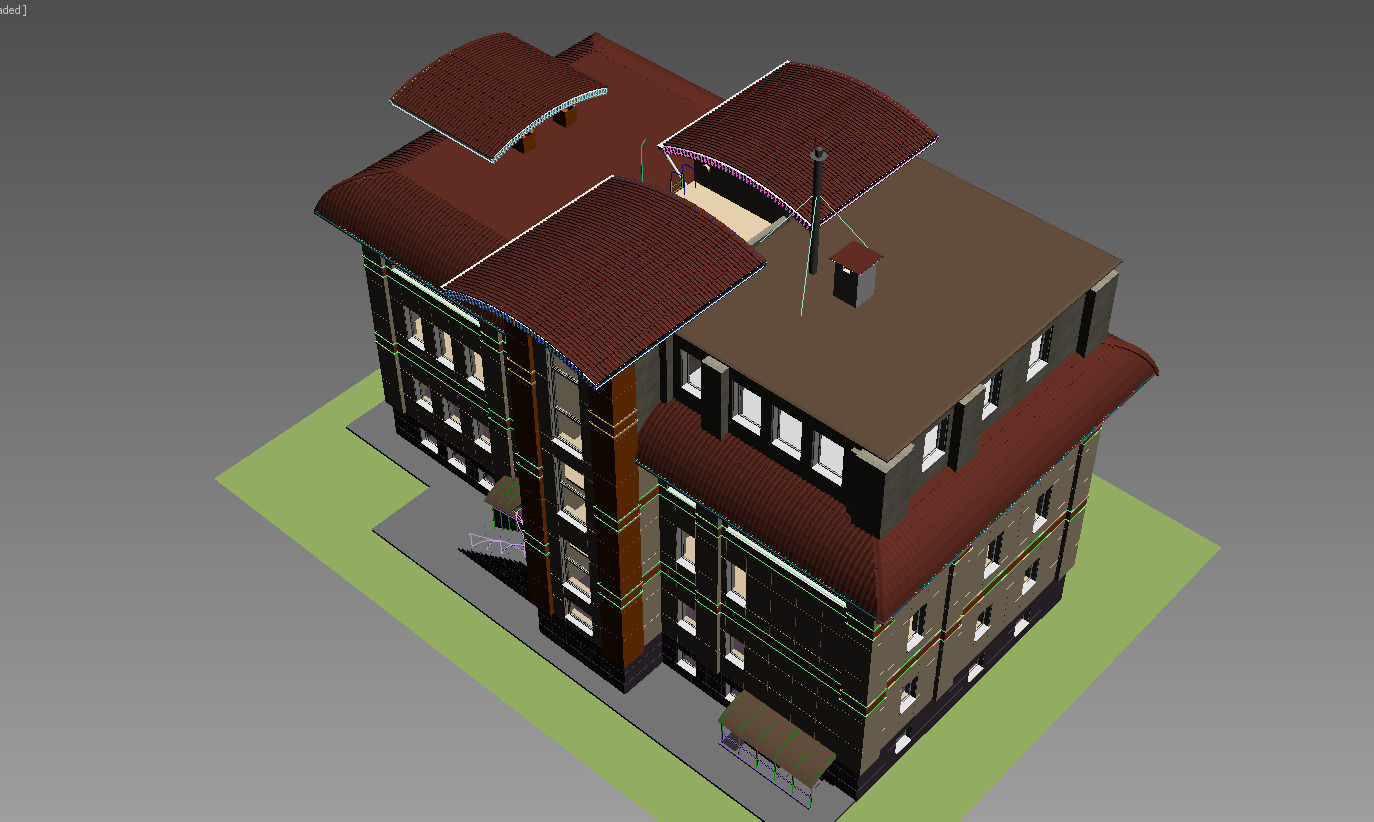 House with Rainscreen cladding 3D model | CGTrader