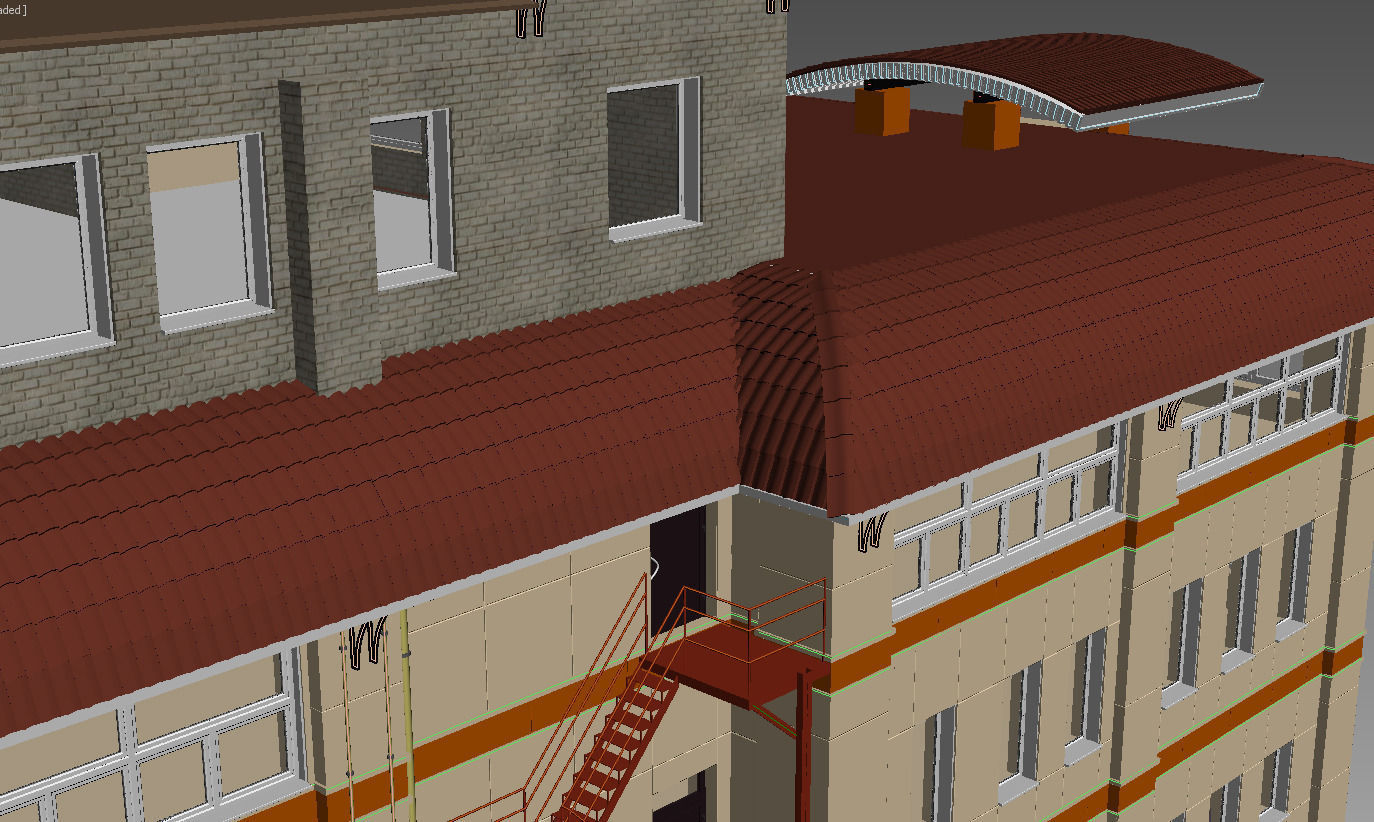 House with Rainscreen cladding 3D model | CGTrader