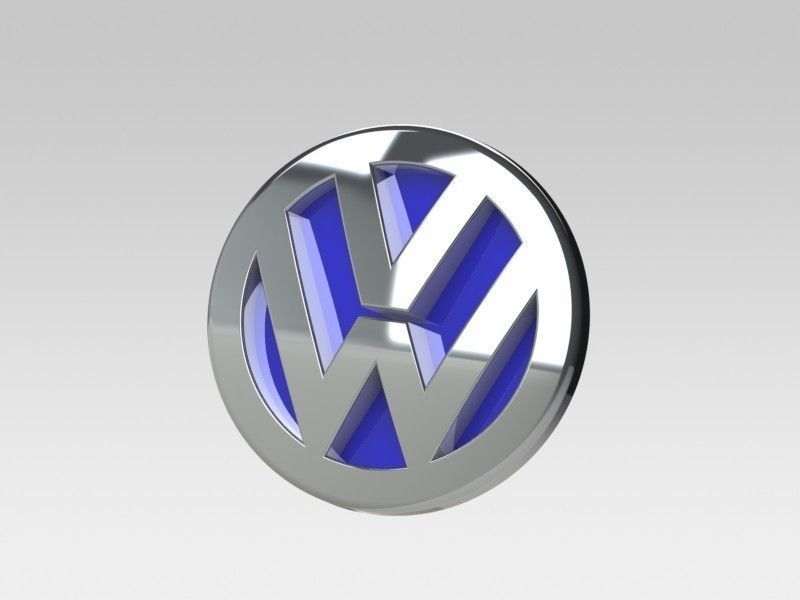 Volkswagen Logo free 3D model | CGTrader