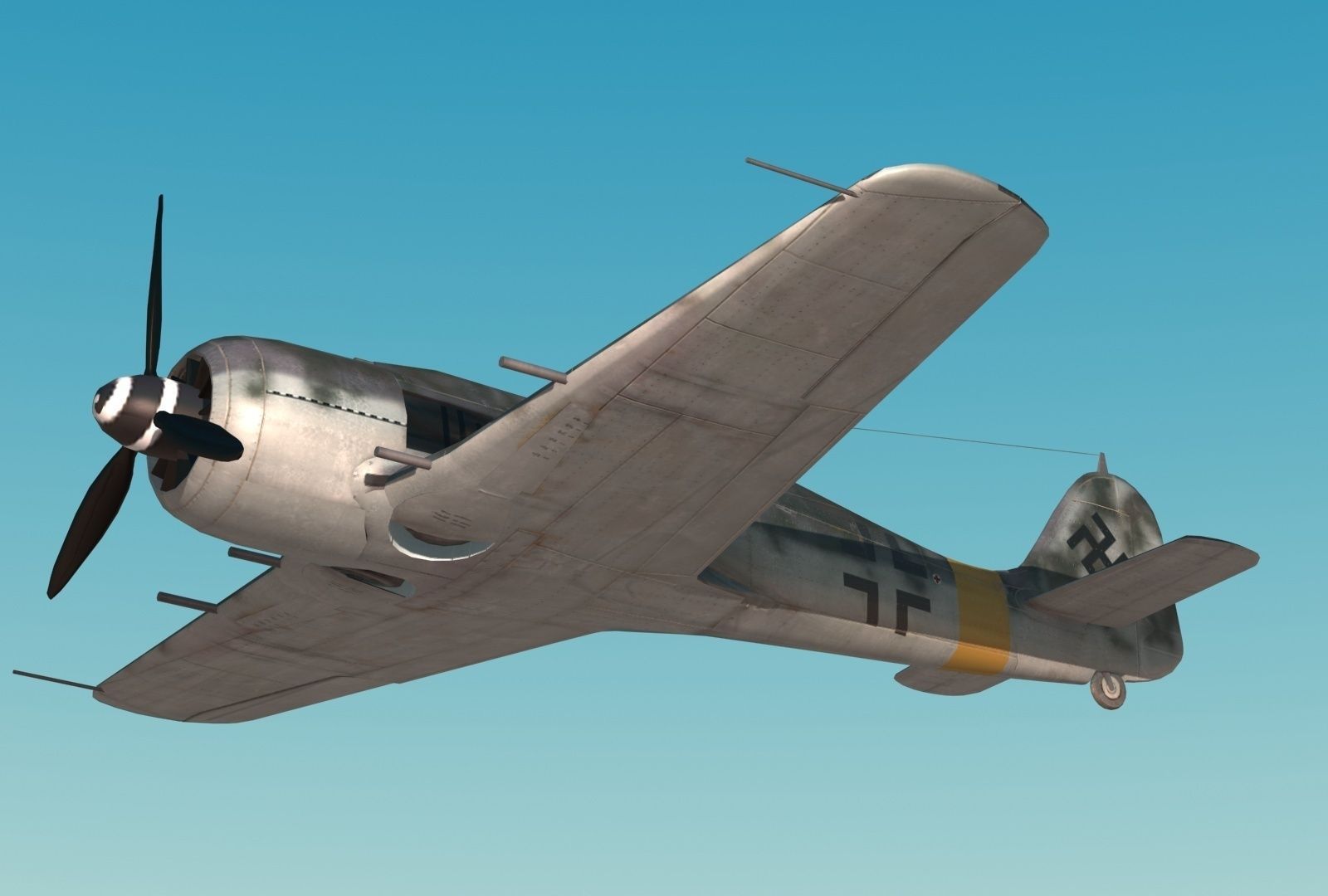 3D model Focke Fulf FW-190 VR / AR / low-poly | CGTrader
