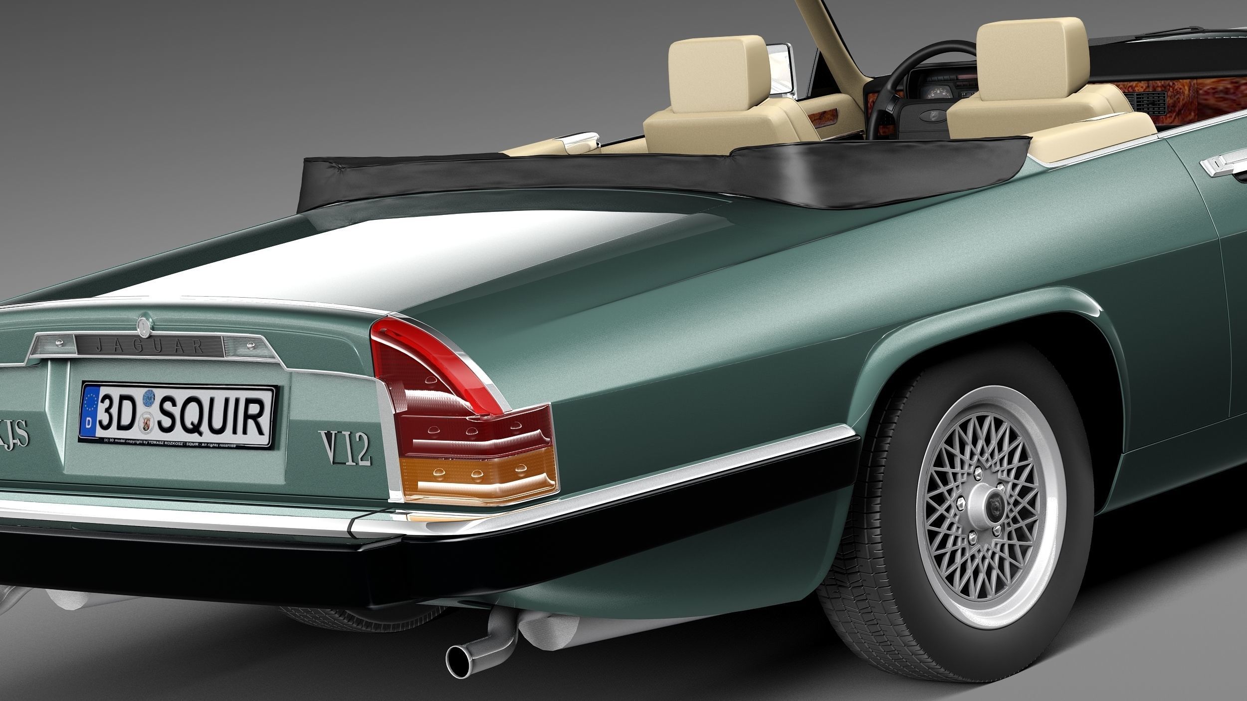 Jaguar XJS convertible 1975 3D model | CGTrader
