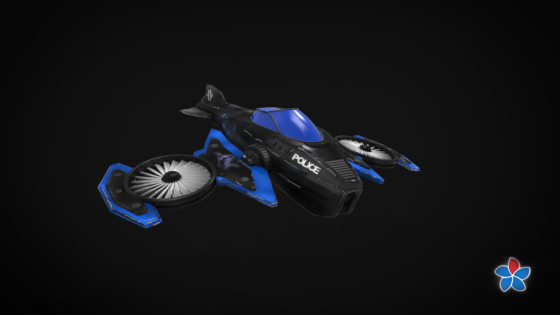 Police aircraft 3D Print 3D model 3D printable | CGTrader