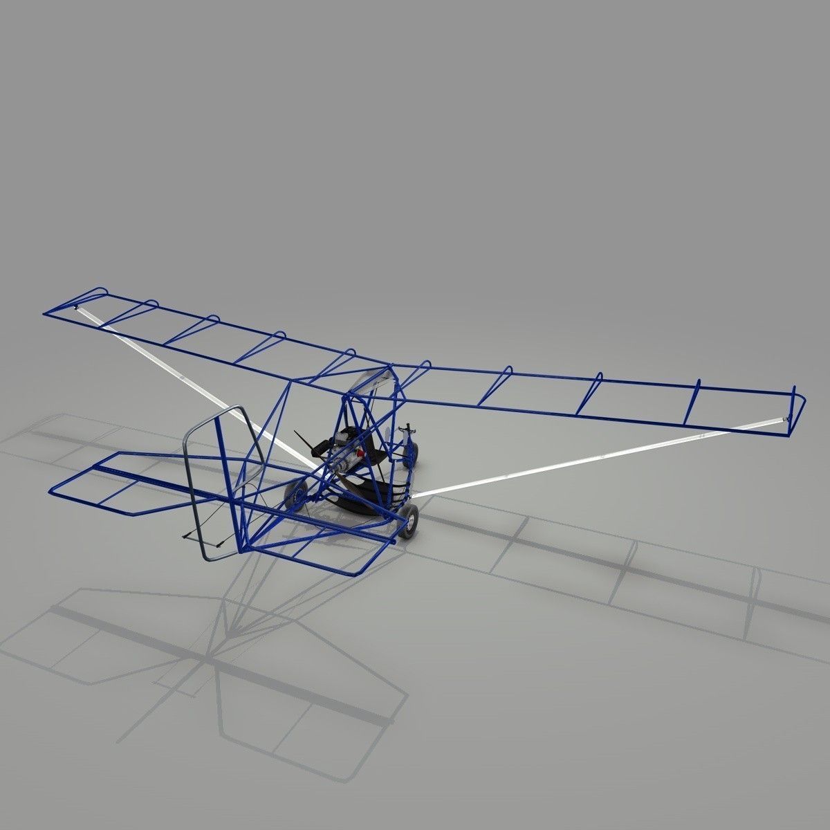 Ultralight Airplane 3D Model .3ds .c4d - CGTrader.com