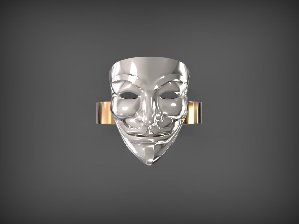 Ring Mask STL 3D model 3D printable | CGTrader