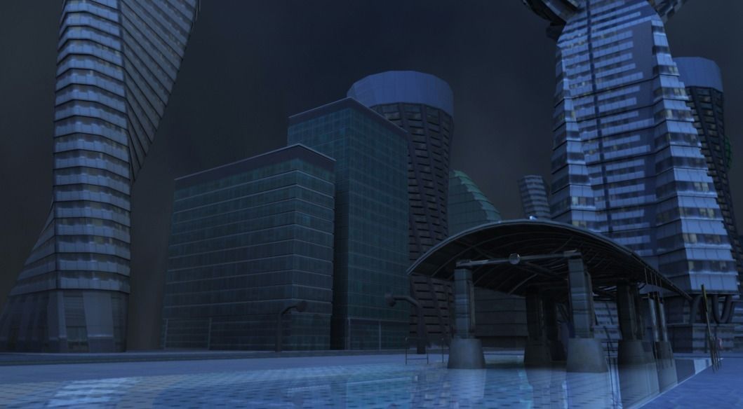 3D model Futuristic Downtown Anchorage Alaska from 2040 VR / AR / low ...