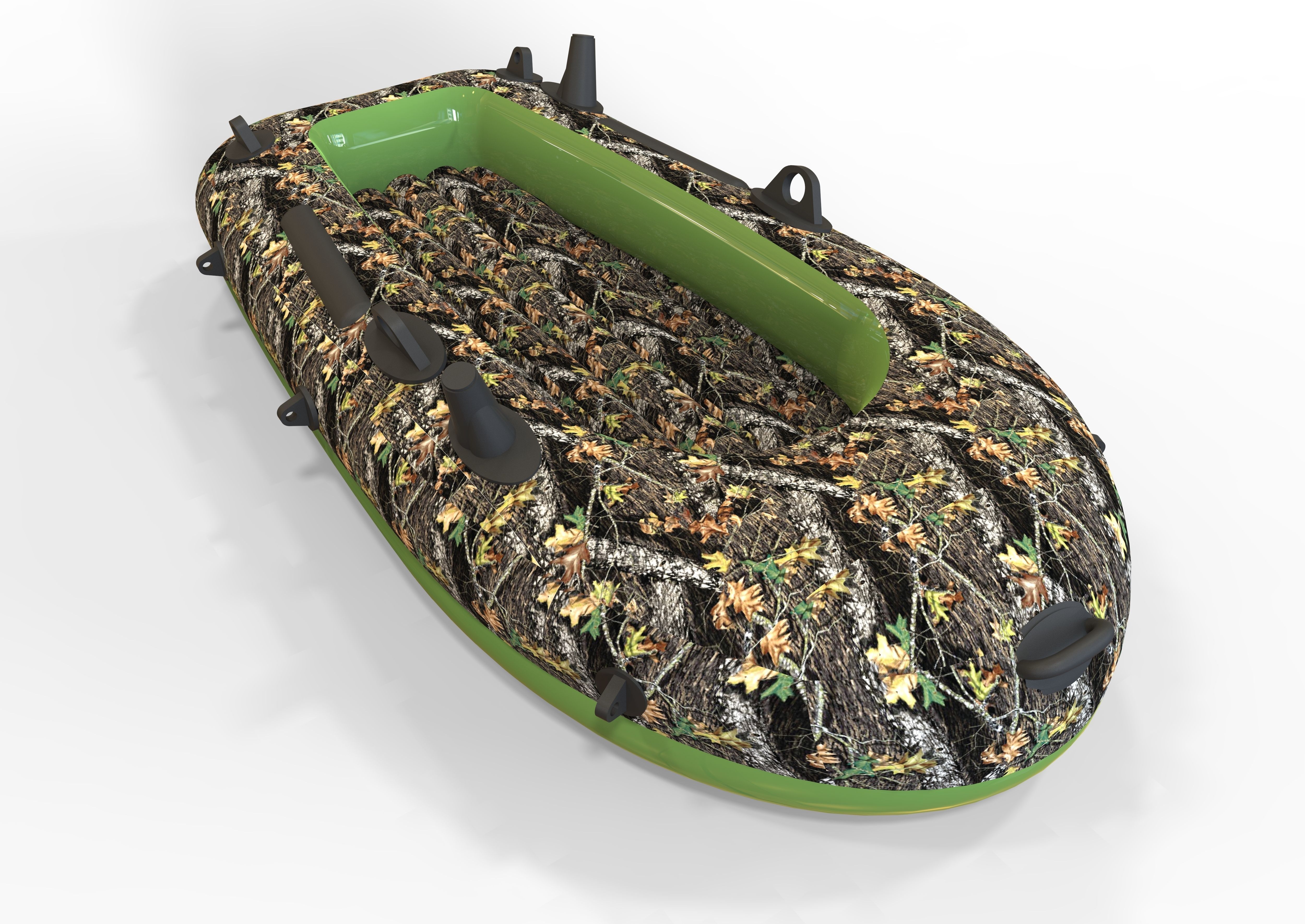 Inflatable Raft Camo Boat 3D Model .3ds .3dm - CGTrader.com