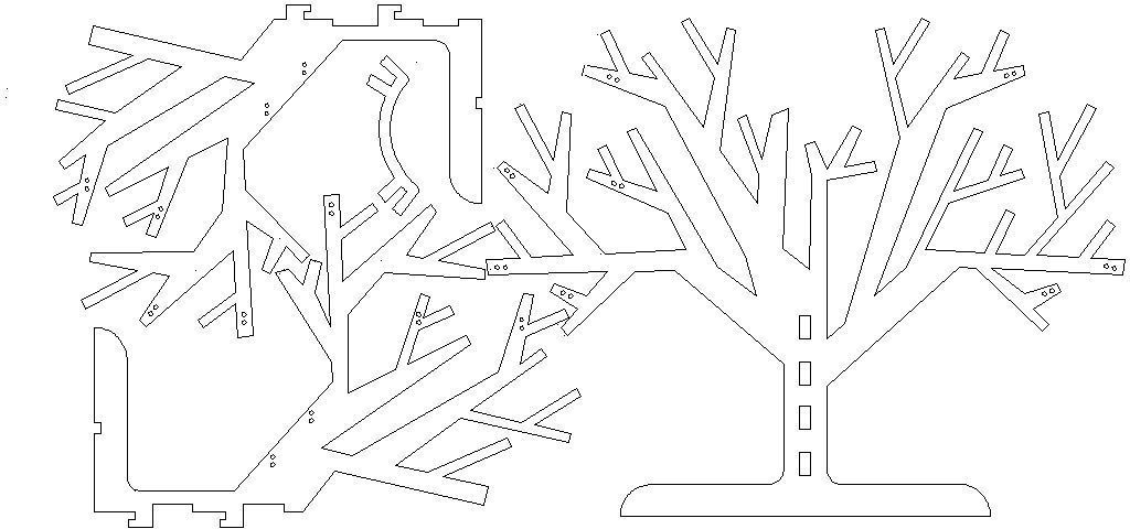 Jewelry display tree free 3D model 3D printable | CGTrader