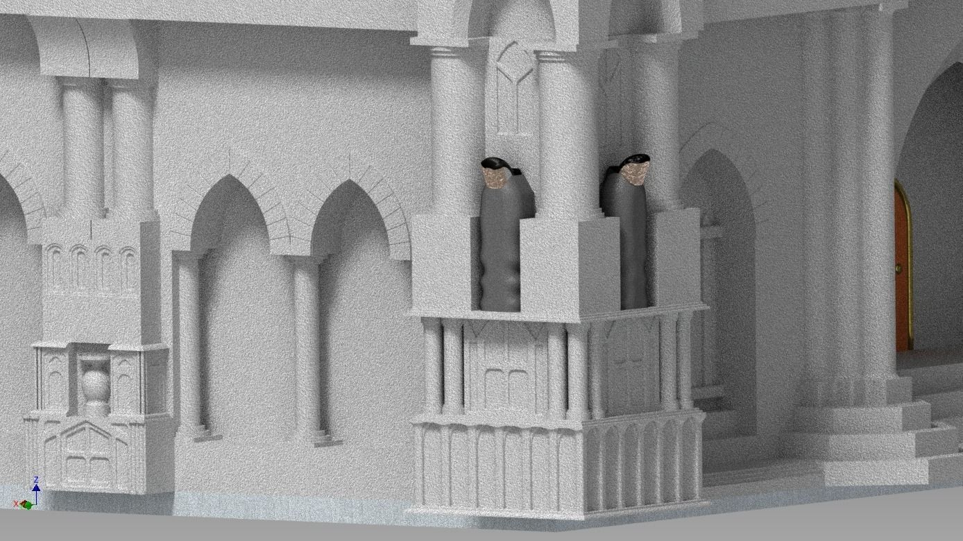 chess board castle free 3D model | CGTrader