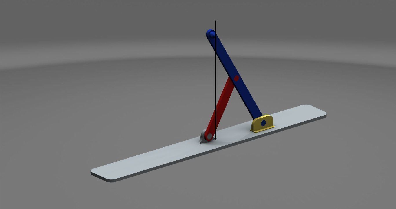 Scott Russel Straight Line Motion Mechanism 3D model | CGTrader