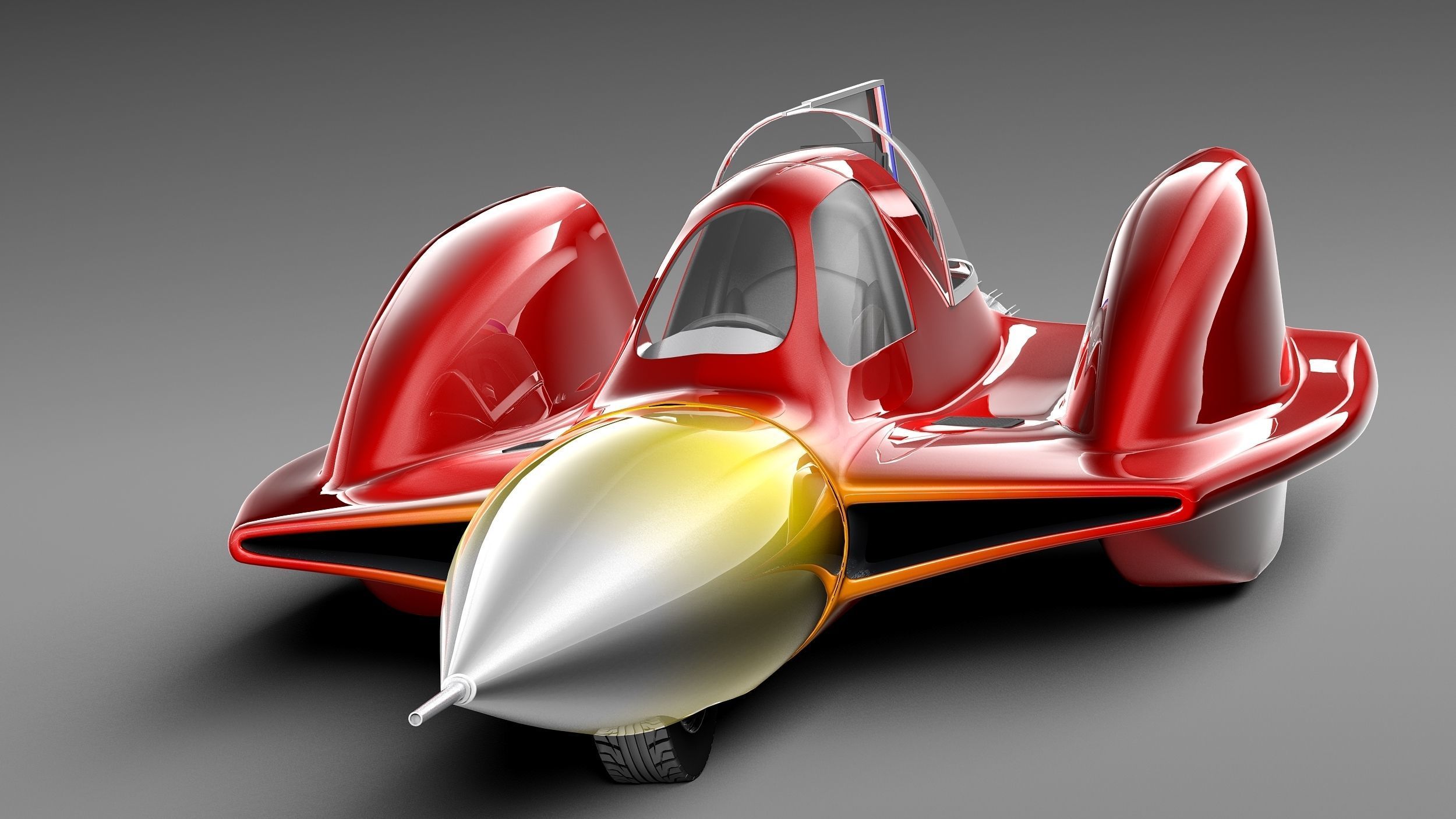 Turbo Sonic Concept Car Free Sample Model free 3D model | CGTrader