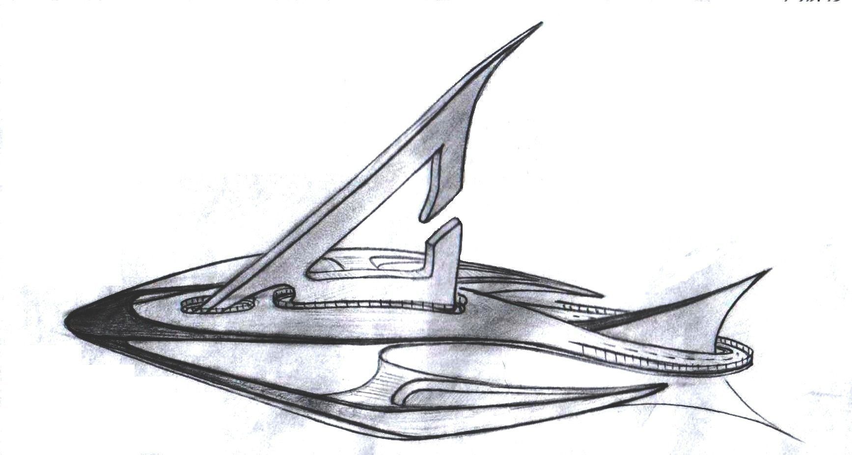 abstract ship free 3D model | CGTrader