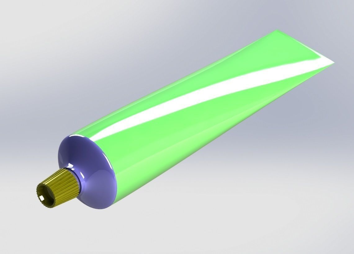 Toothpaste tube free 3D model | CGTrader