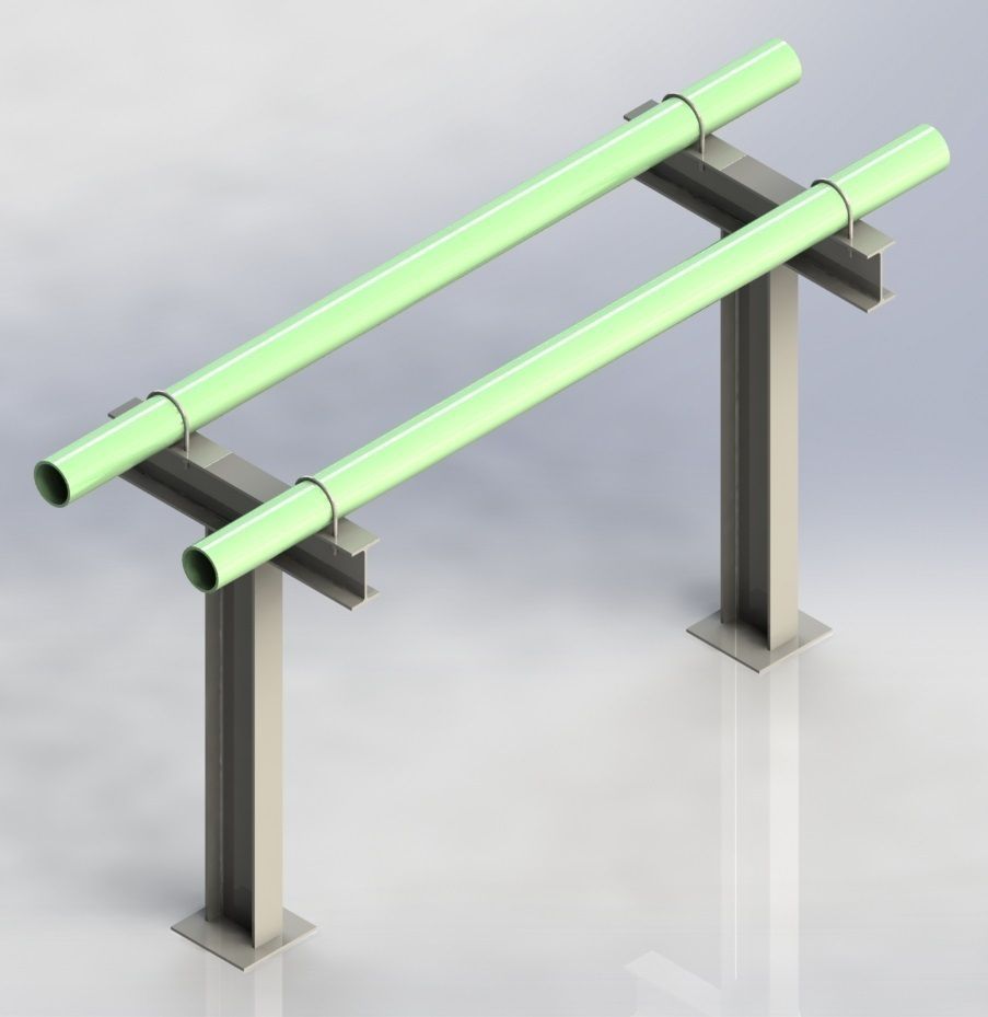 Pipe support free 3D Model - CGTrader.com