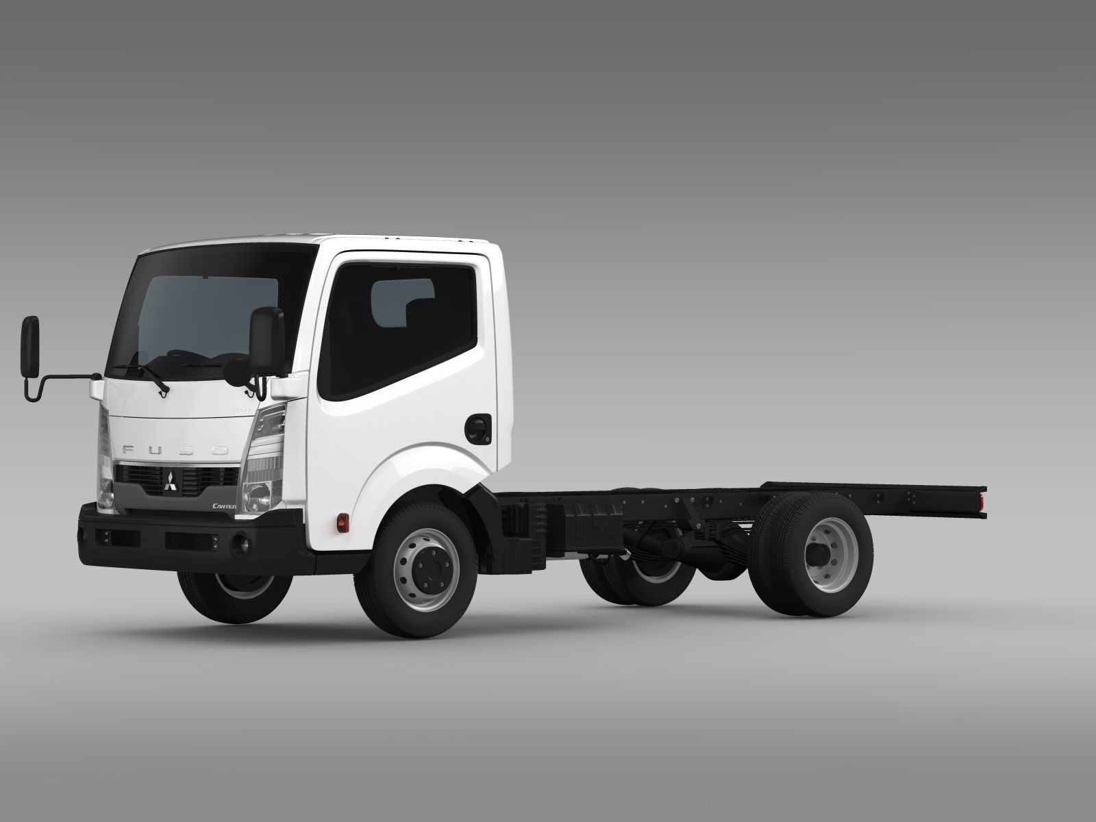 Mitsubishi Fuso Canter Guts Chassi 2015 3D Model MAX OBJ 3DS FBX C4D ...