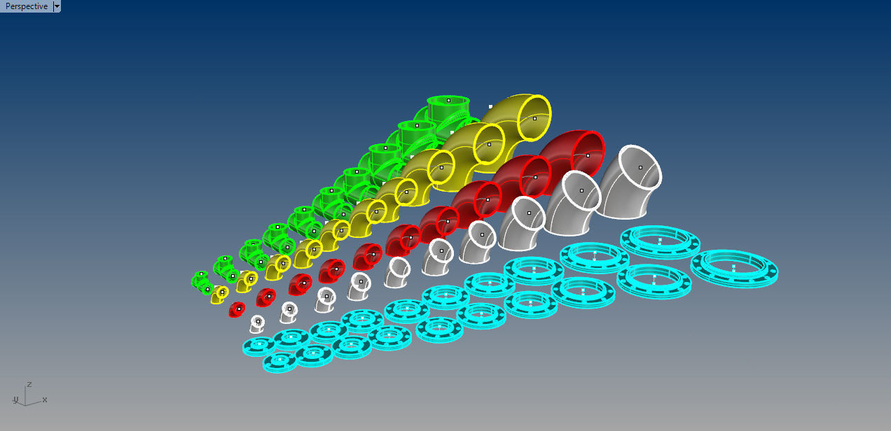 Carbon steel pipe fittings - butt weld 3D model | CGTrader