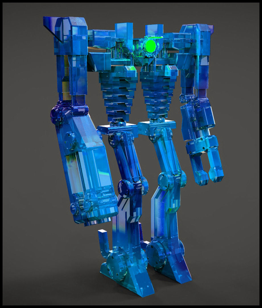 Centaur orange robot 3D model | CGTrader