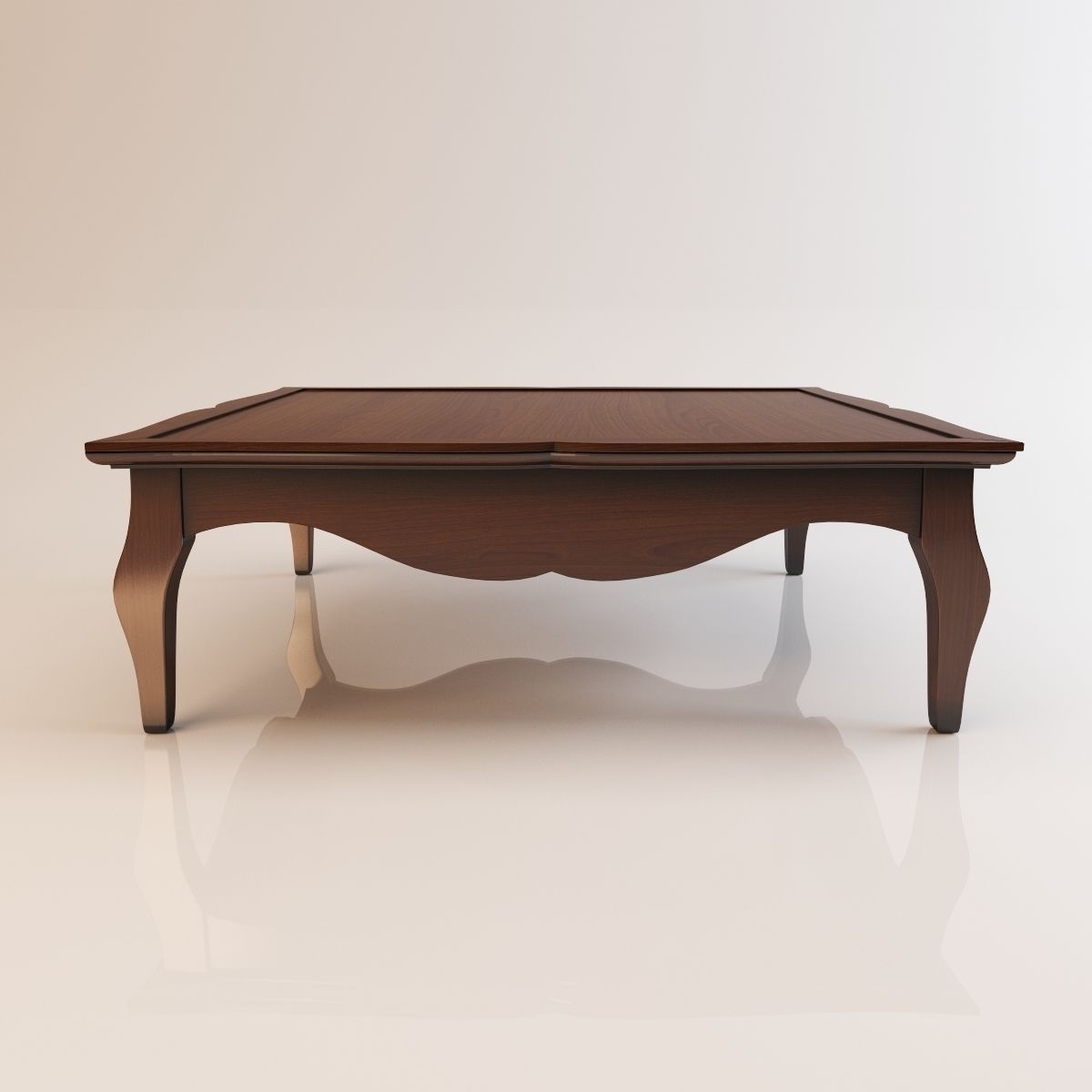 Square shaped table 3D model | CGTrader