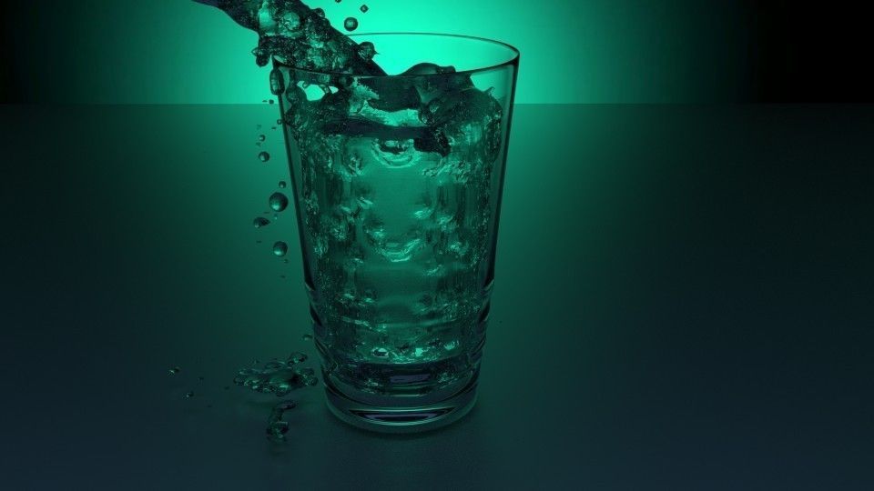 Realistic Glass with animated water 3D model animated | CGTrader