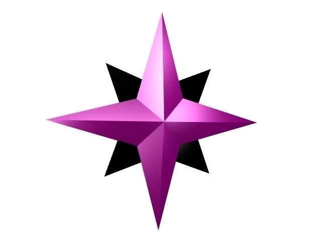 Compass Rose 3D model 3D printable | CGTrader