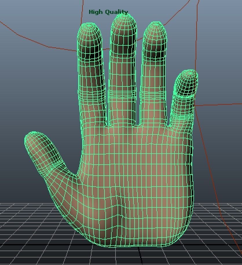 Human Hand 3D Model 3D printable .obj - CGTrader.com