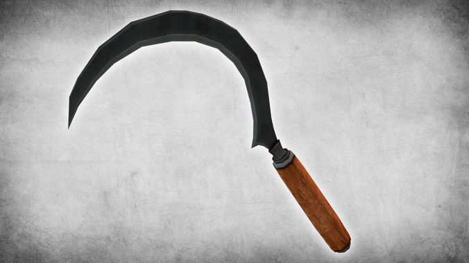 Sickle 3D Model Game ready .max .obj .3ds .fbx .dxf .dae - CGTrader.com