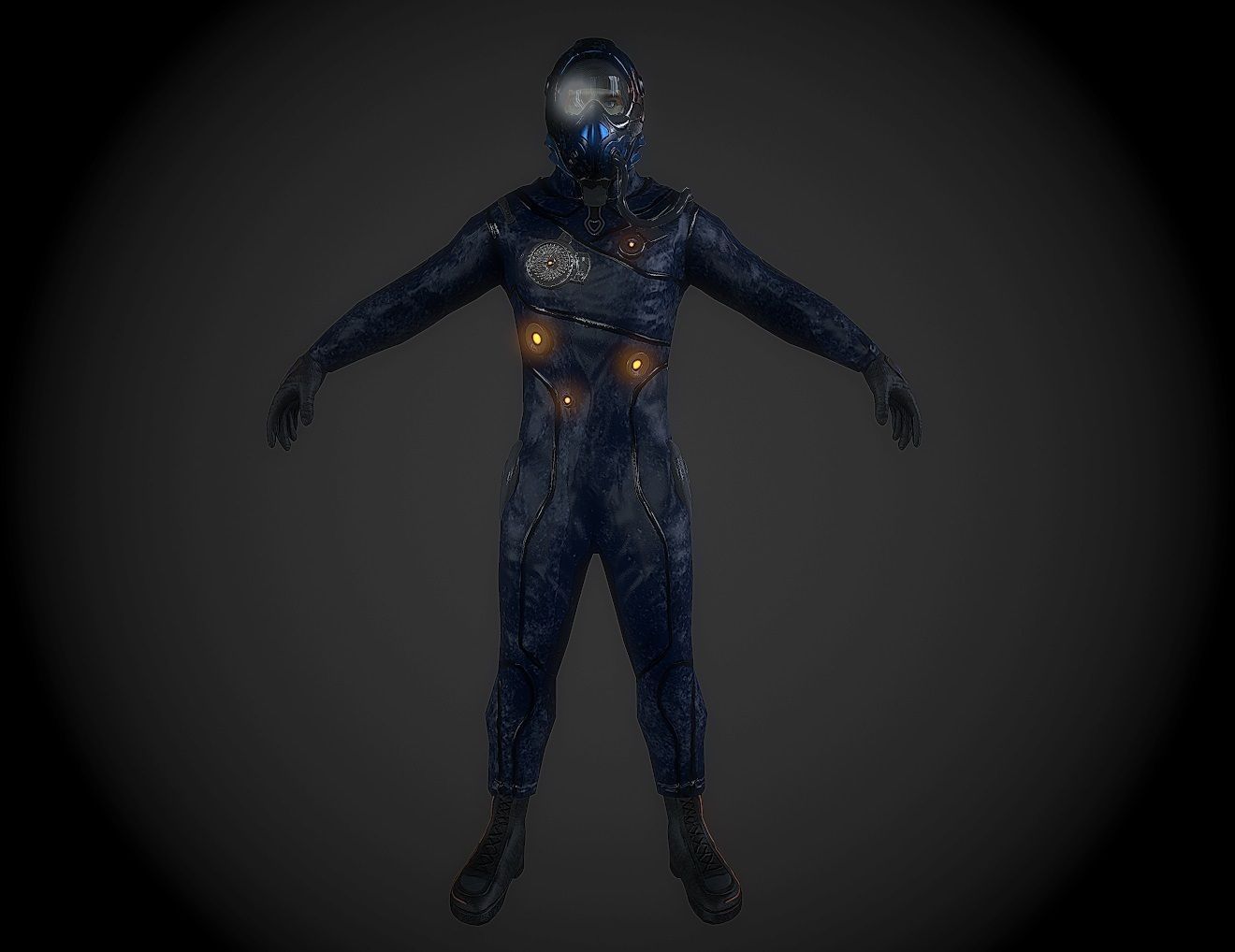 3D model Sci Fi pilot VR / AR / low-poly | CGTrader