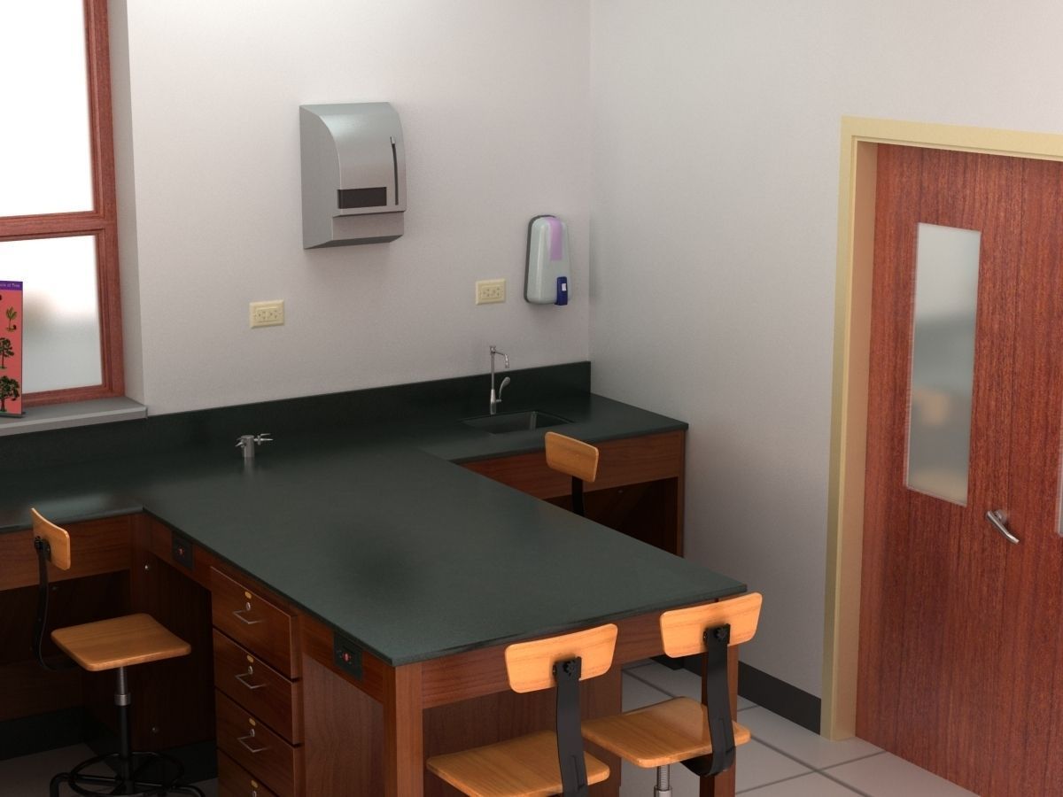 Science Laboratory 01 3D model | CGTrader