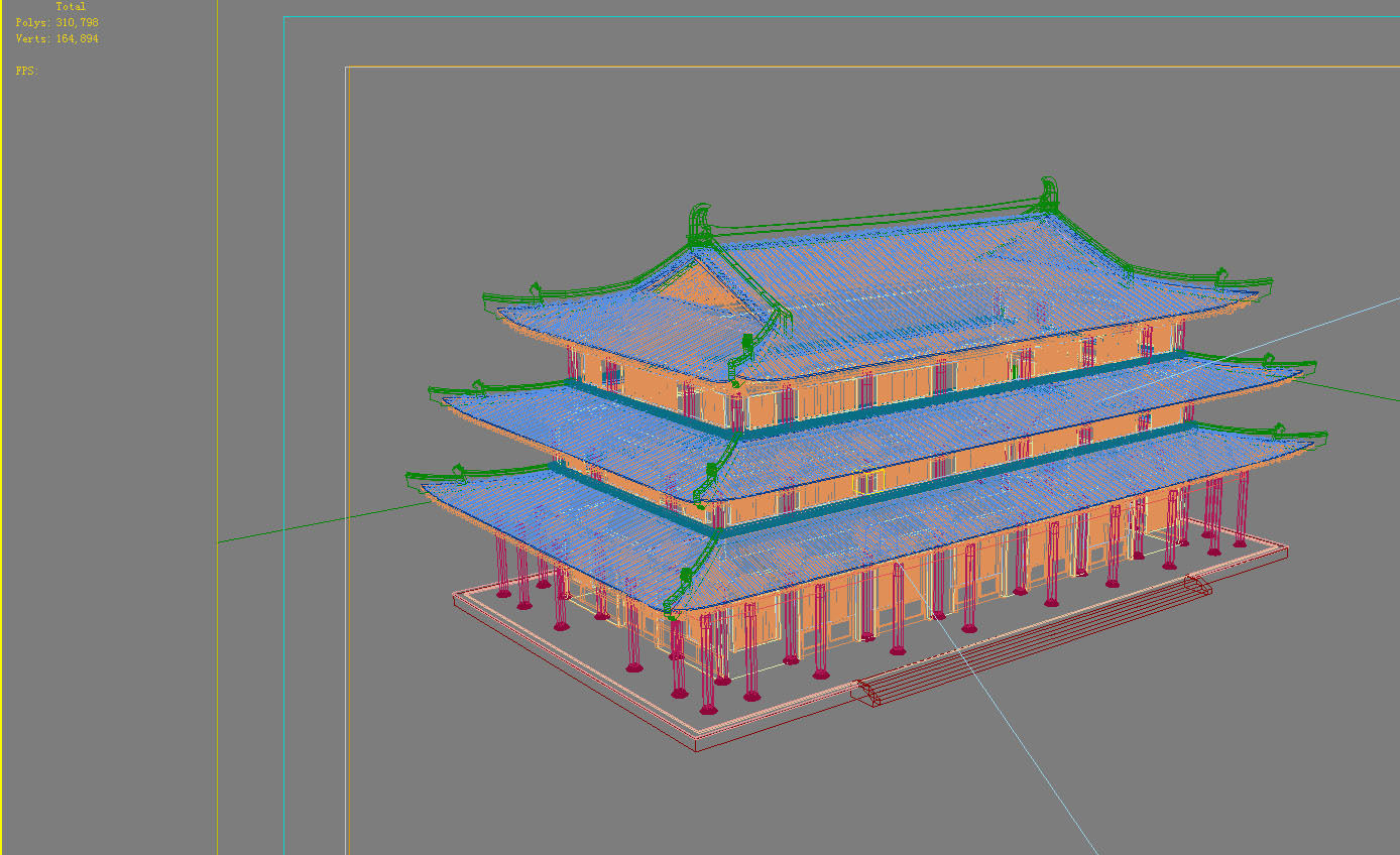 Chinese Style Architecture 3D model | CGTrader
