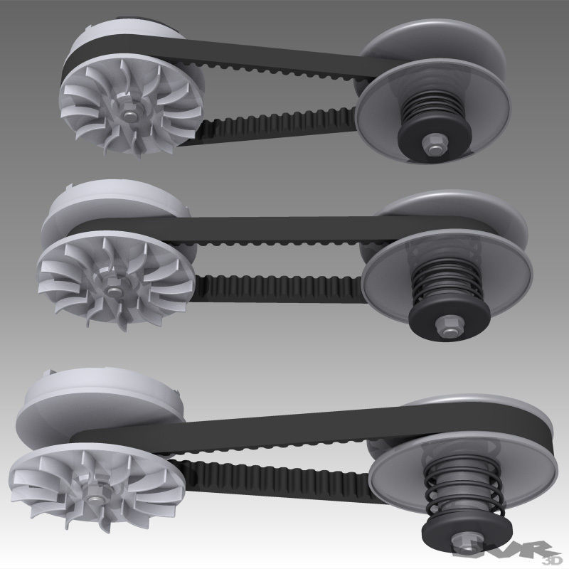 CVT - Small continuously variable transmission 3D model | CGTrader